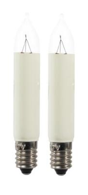 Kleinschaftkerze 2er-Blister, E10-Gewinde, für 7-flg. Lichterbögen 34V ...