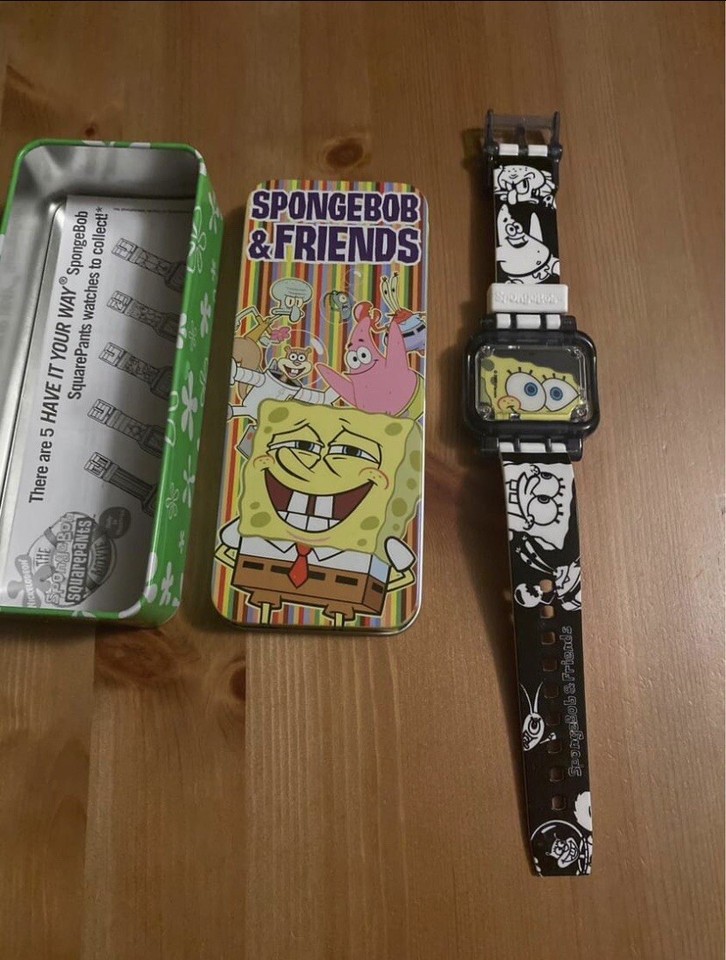 2004 Burger King SpongeBob & Friends Watch With Tin SpongeBob ...
