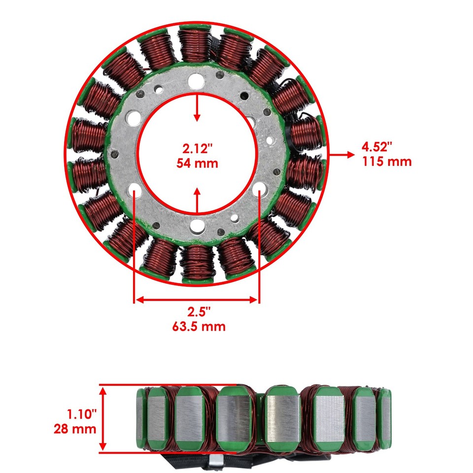 Caltric Stator for Suzuki 32101-10F10 32101-10F11 Stator Generator ...