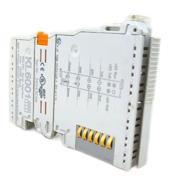 BECKHOFF KL6001 BUS TERMINAL, 1-CHANNEL COMMUNICATION INTERFACE, SERIAL ...