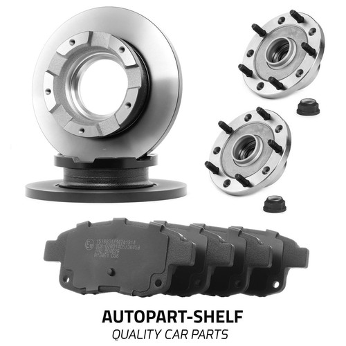 FOR FORD TRANSIT 260 LR (MK7) REAR BRAKE DISCS & PADS SET & WHEEL ...