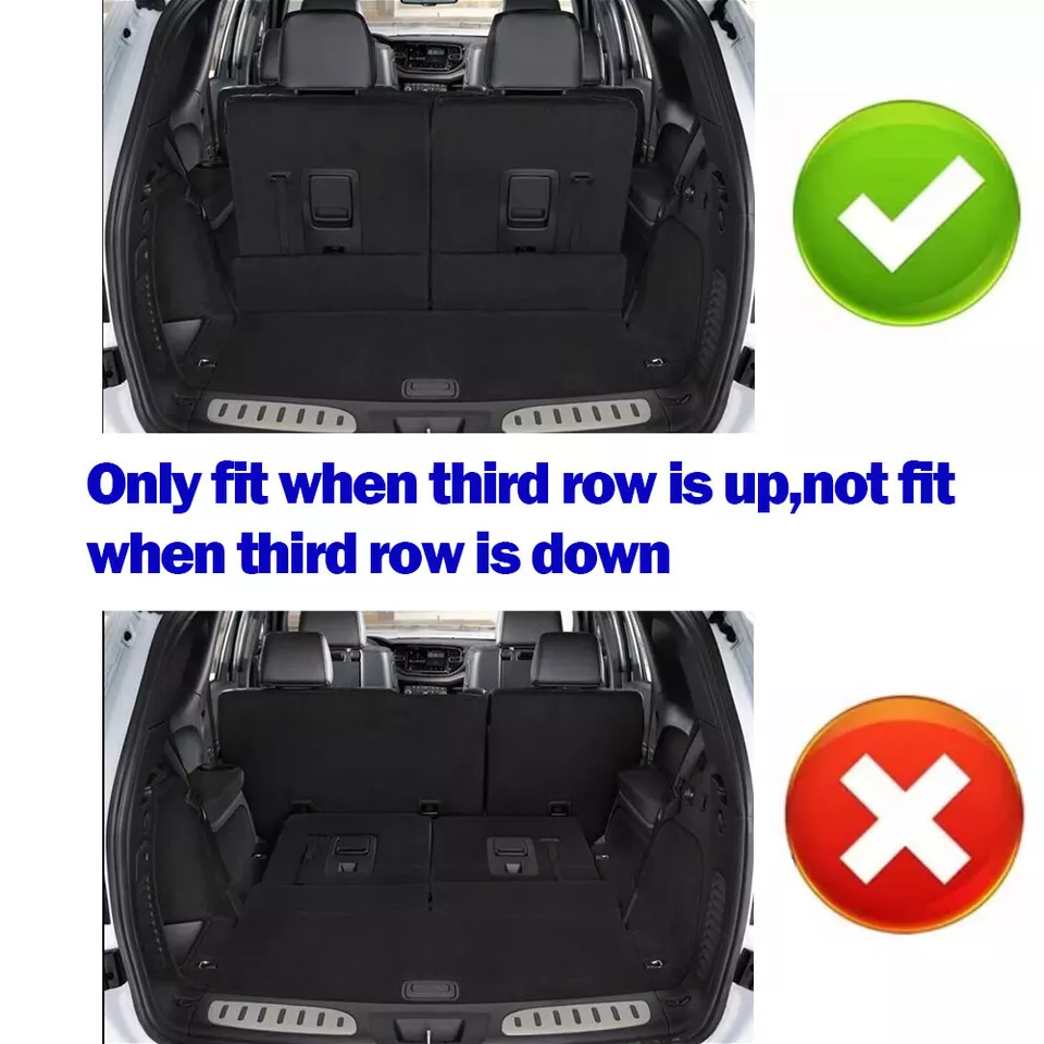 Retractable Trunk Cargo Cover for Dodge Durango 2011-2021 Rear Security ...