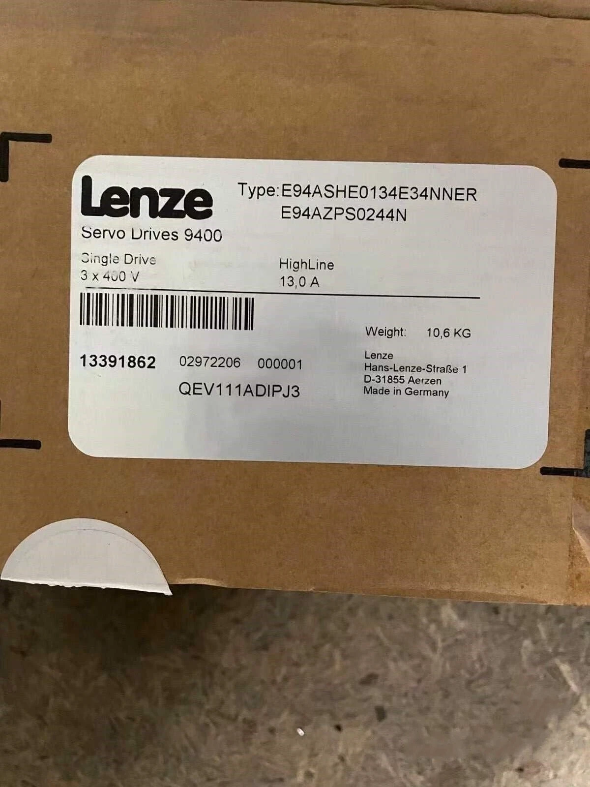 1PCS NEW Lenze E94ASHE0134E34NNER-E94AZPS0244N Driver Fast shipping (FedEx/DHL) | eBay