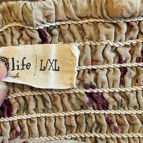 Natural Life Pants Palazzo Flowy Wide Leg Floral Festival Feminine Boho ...