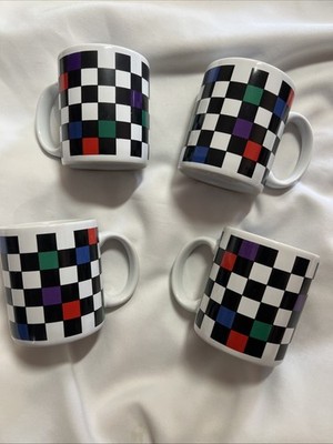 Signature Housewares Retro Checkered Coffee Mug by Riviera Van Beers ...