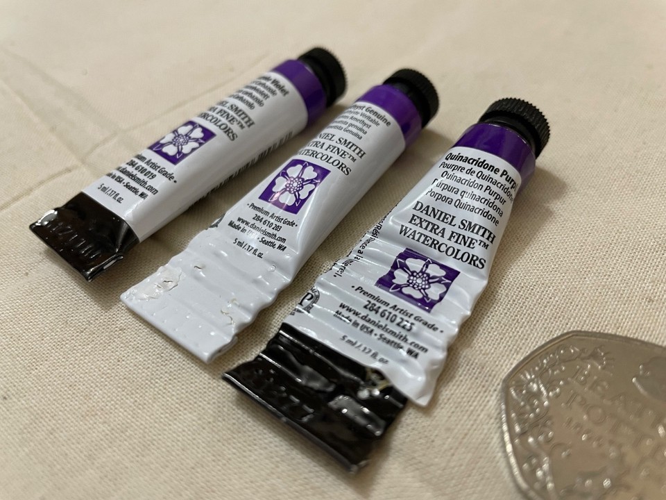 Daniel Smith Watercolour paint x 28 - 5ml tubes - used + 1 New | eBay UK