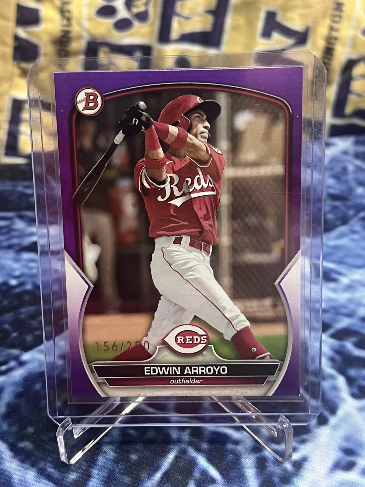 2023 Edwin Arroyo Bowman Purple Paper /250 Cincinnati Reds | eBay
