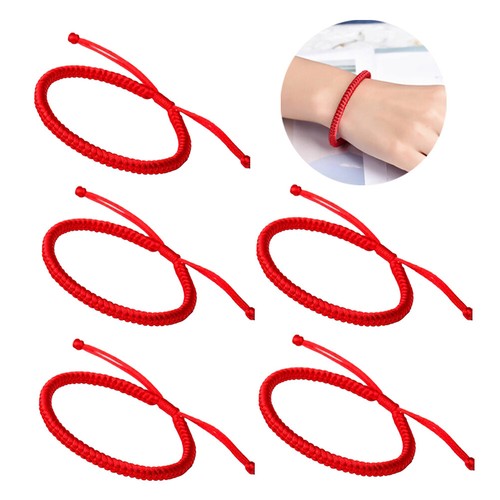 5X Good luck Red String Braided Bracelet Protection blessed Adjustable ...