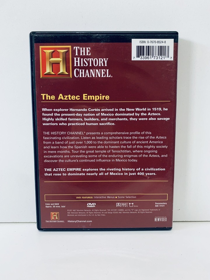 The Aztec Empire (the History Channel) (DVD), Movie / Film, Langage ...