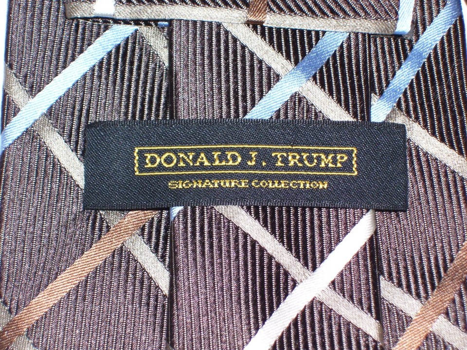 Donald Trump Signature Collection Mens Suit Neck Tie 100% Silk 4"W 59"L ...