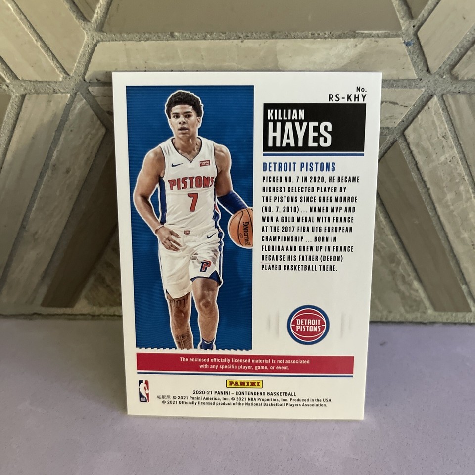 Killian Hayes Rookie Card RC 2020-21 Panini Contenders - Rookie Ticket ...