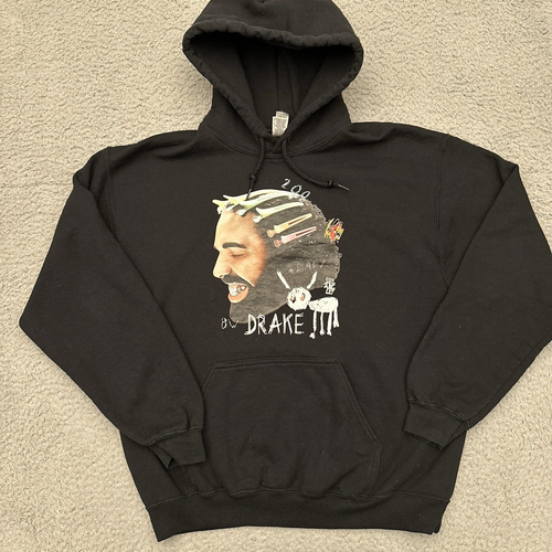 Drake For All The Dogs Hoodie Women's Medium Black Gildan Hooded Fan ...