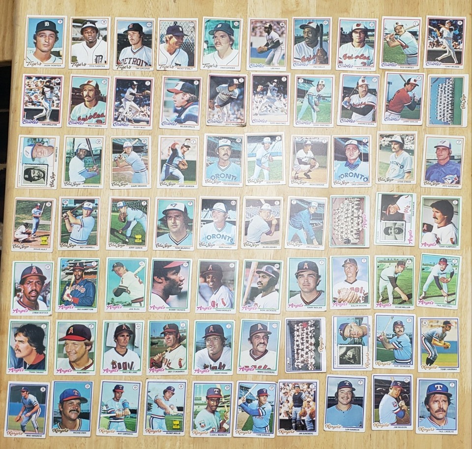 Vintage Lot of 500 1978 Topps ORIGINAL MLB Baseball Cards W/34 HALL OF ...