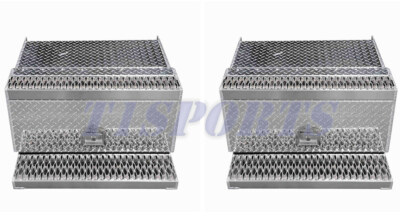 30" x 15.5"H Chain Tool box Aluminum Step For Peterbilt 379 359 385 377 ...