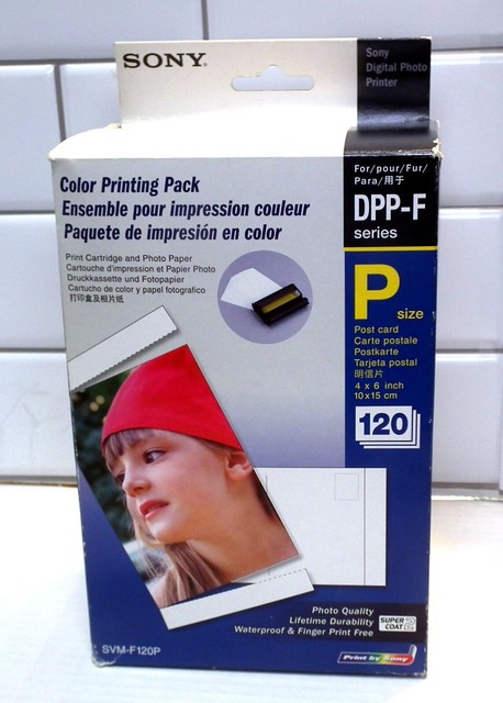 Sony SVM-F120P 4"x6" Color Print Paper - Pack of 120 for sale online | eBay