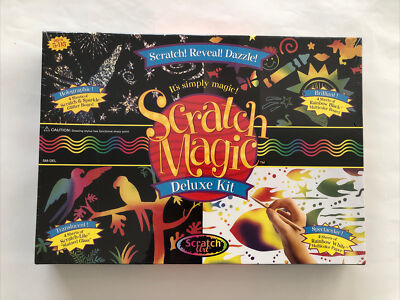 Scratch Magic Art Deluxe Kit Set Best Creative Kids Drawing Artist NEW ...