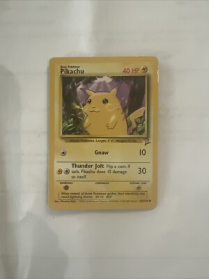Rare Pokémon TCG Pikachu Base Set 2 87/130 1999 - Offers accepted | eBay
