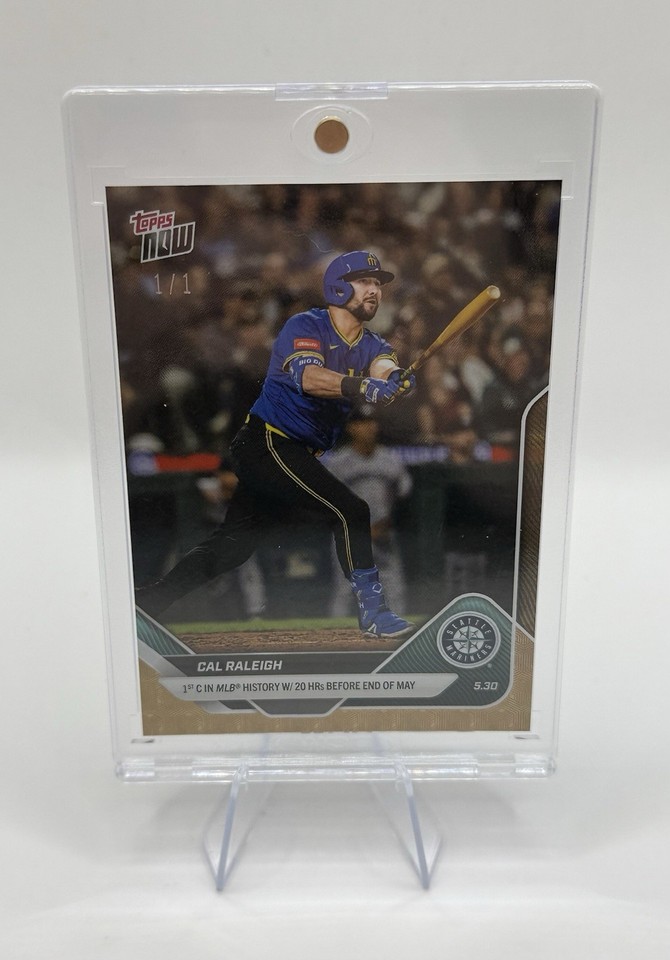 CAL RALEIGH 1/1 Gold Foilfractor 2025 Topps Now #237 MARINERS | eBay