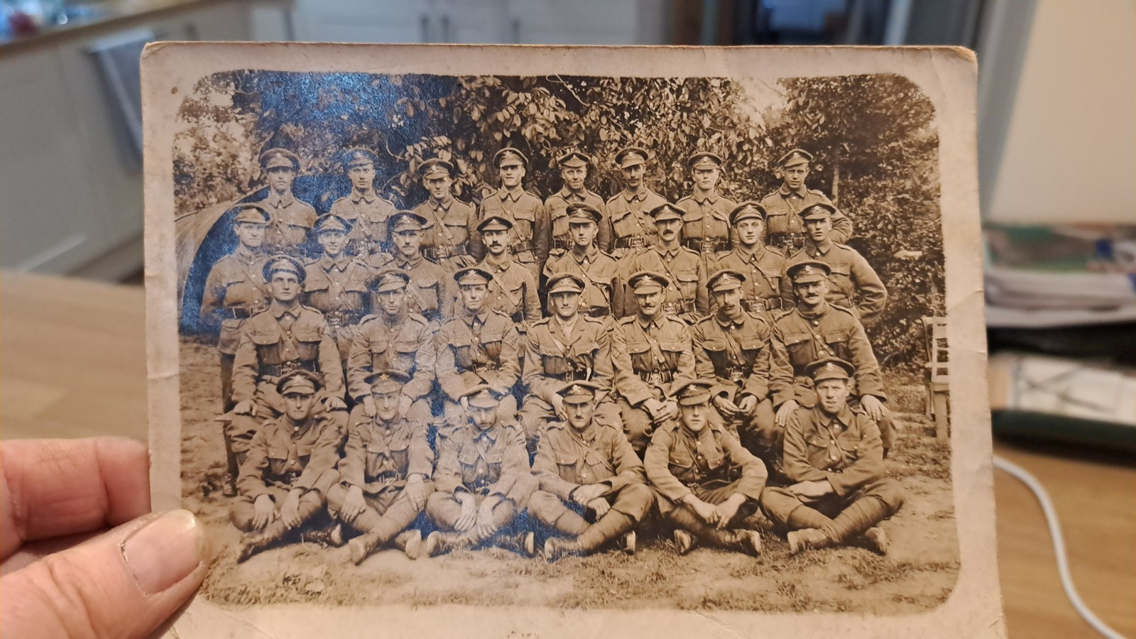 WW1 soldier Duke of Wellington's West Riding Regiment in tented camp | eBay