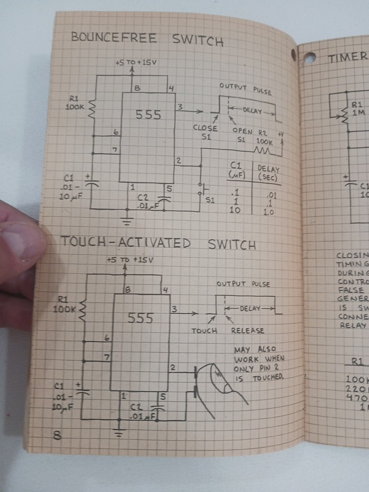 Radio Shack Engineer's Mini-Notebook 555 Timer IC Circuits Forrest Mims ...