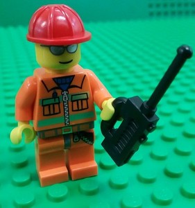 *NEW* Lego Emergency Services SES Rescue Road Worker Fig Walkie Talkie ...