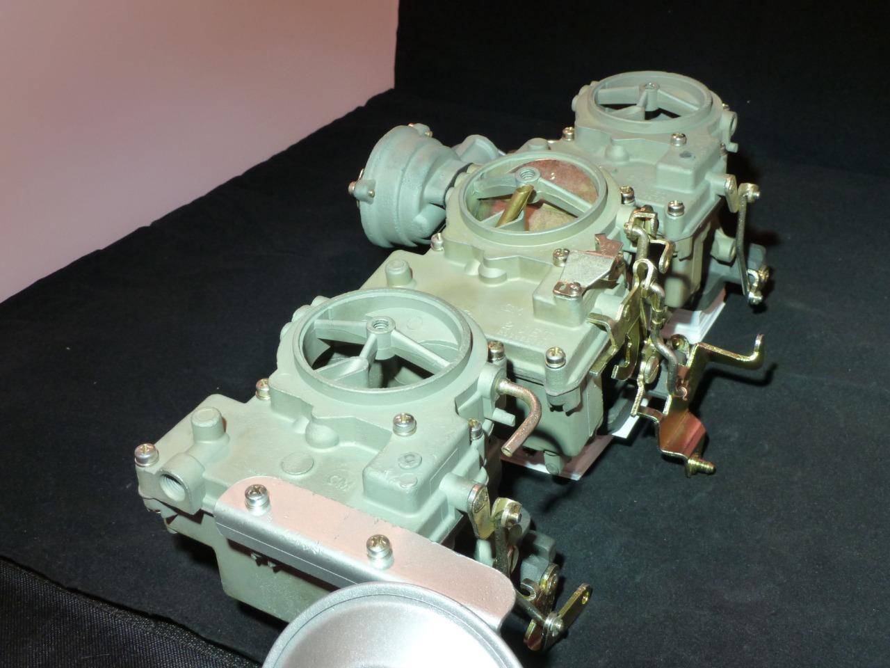 CHEVY PONTIAC BUICK 3X2 ROCHESTER 2bbl TRI POWER CARBURETOR REBUILD ...