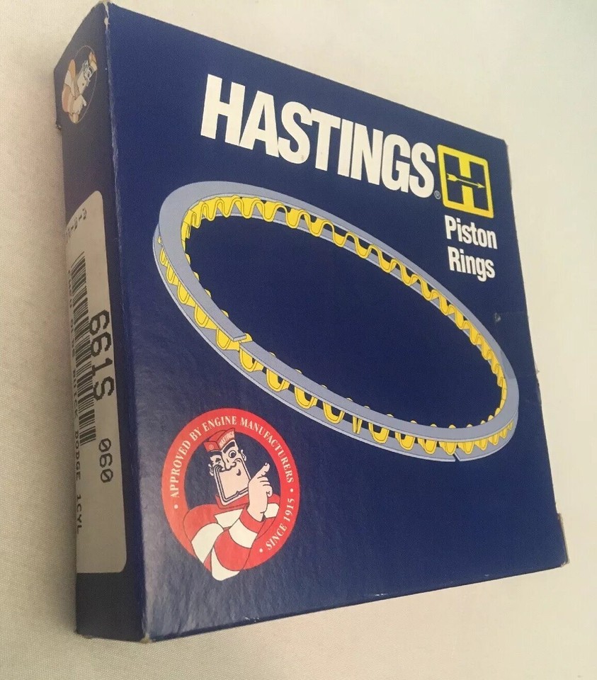 New Hastings 661S060 Hasting Single Piston Ring Set Chevy Olds Buick ...