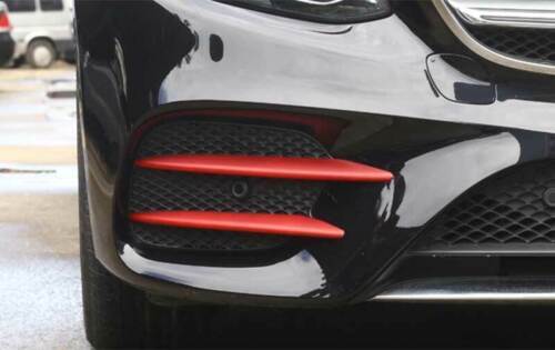 For Benz E-Class W213 2016-20 ABS Matte Red Exterior Front Fog Light ...