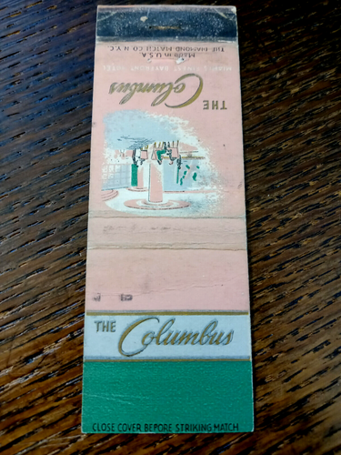 Vintage Matchbook: The Columbus Hotel, Miami, FL | eBay