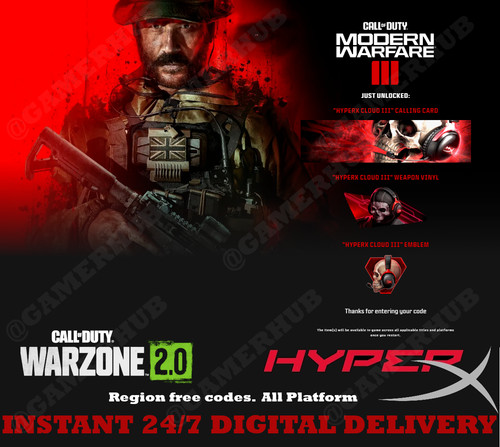 HyperX Call of Duty Modern Warfare 3 COD MW3 Symbol, Vinyl INSTANT ...