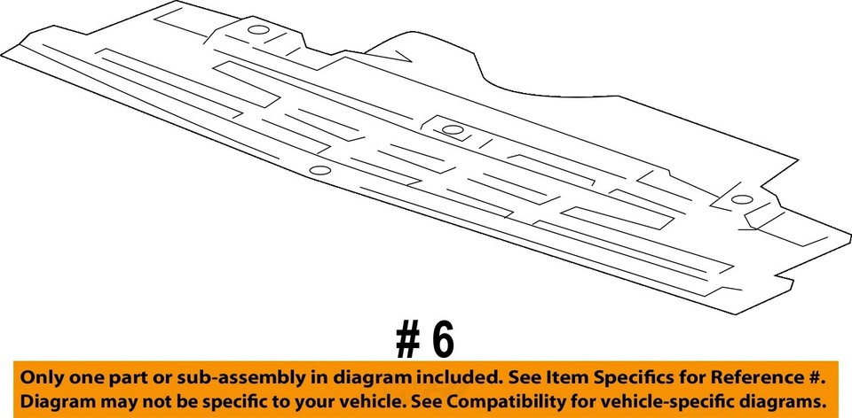 2012-2016 GM OEM Sonic Radiator Support Splash Shields Lower Shield ...