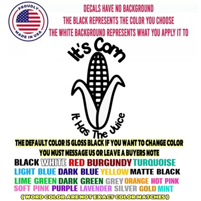 It's Corn Meme Funny car window decal sticker bumper outdoor | eBay