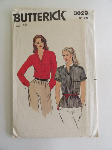 70s Vintage Butterick Sewing Pattern 3029 Dress Blouse Jacket Wide Leg ...
