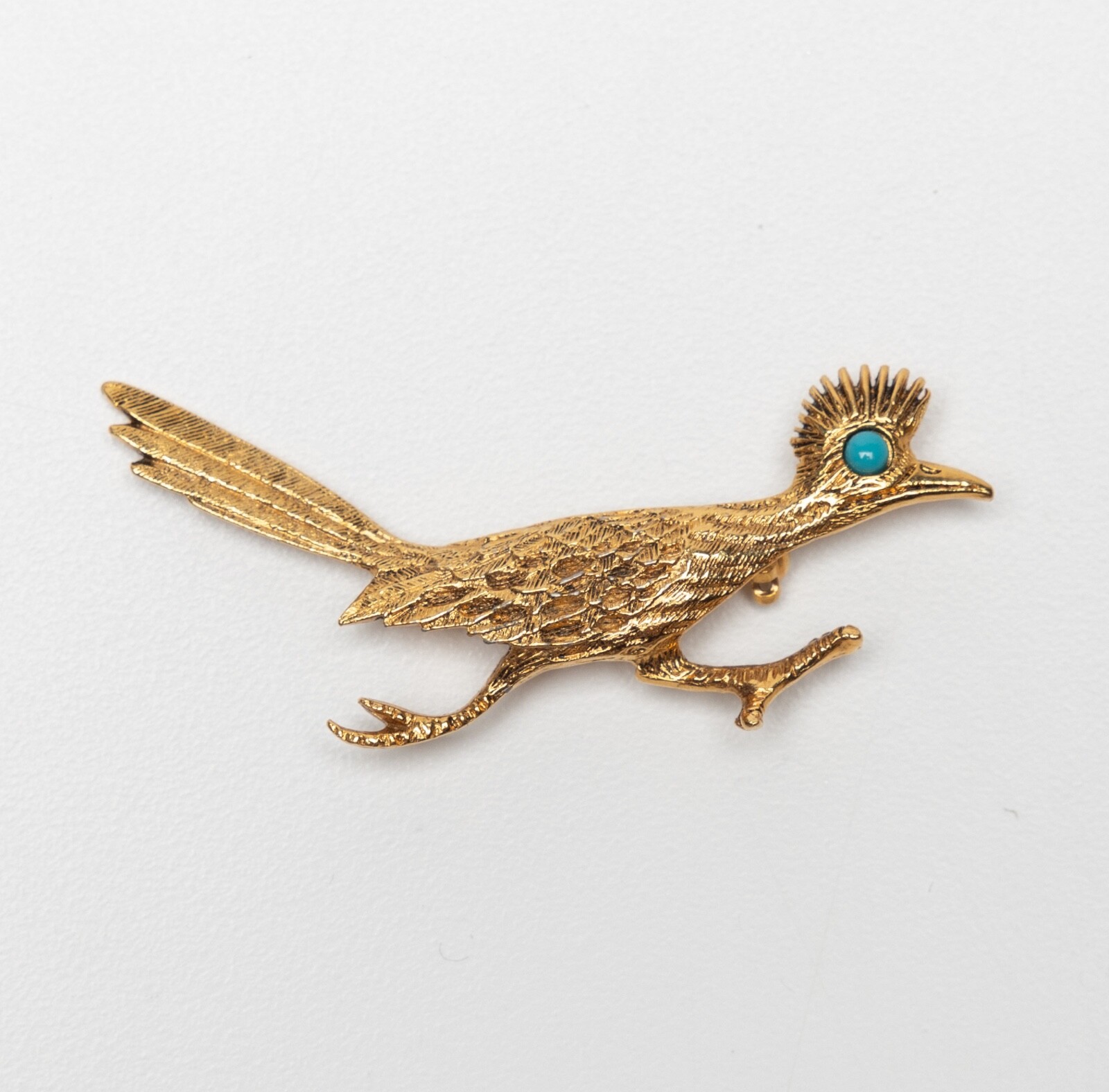 Vintage Signed J. Ritter Roadrunner Bird Brooch Pin G… - Gem