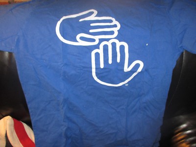 Blue High Five Threads MADE IN MICHIGAN T Shirt Medium 100% Cotton | eBay