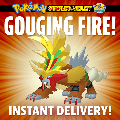 NEW! GOUGING FIRE, RAGING BOLT & WALKING WAKE for Pokemon Scarlet ...