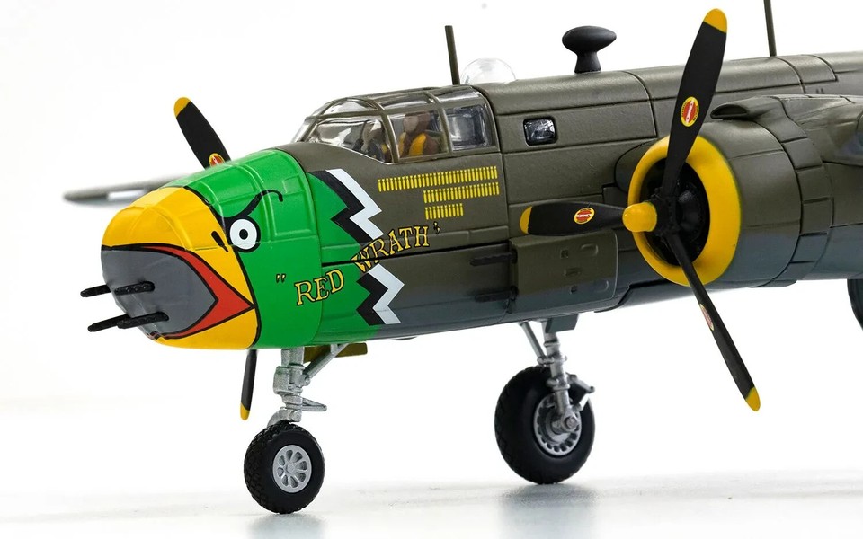 B-25D MITCHELL RED WRATH 41-30024 PORT MORESBY 1944 W/STAND - CORGI ...