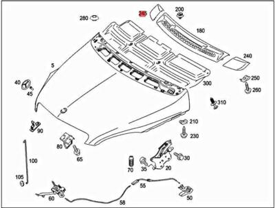Genuine MERCEDES W245 B-CLASS W245 Facing 1698300275 | eBay