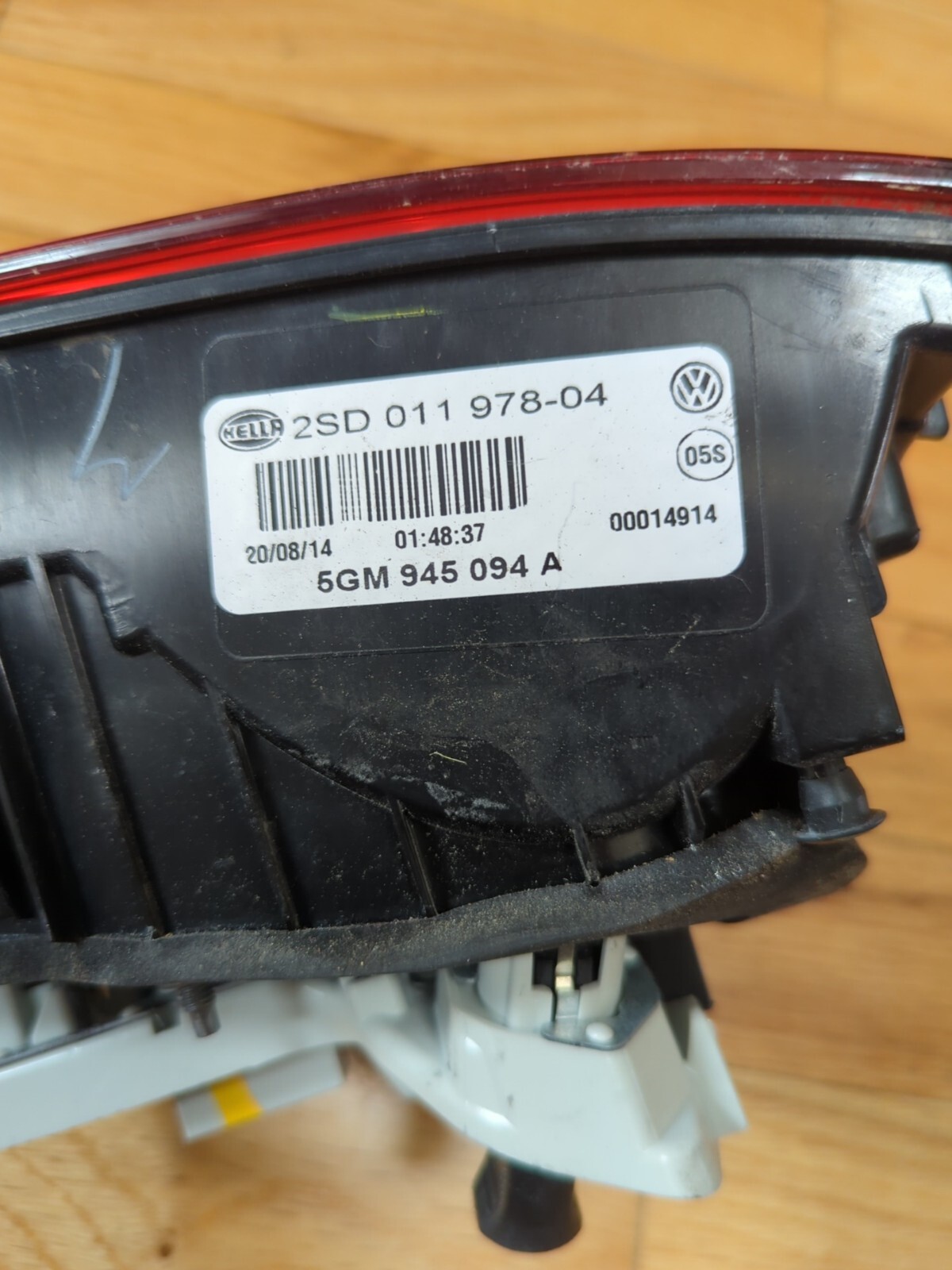 VW Golf R Right Hatch Inner Brake Tail Light MK7 15-17 5G0 945 094 A ...