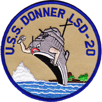 USS Donner LSD-20 Dock Landing Ship Patch | eBay
