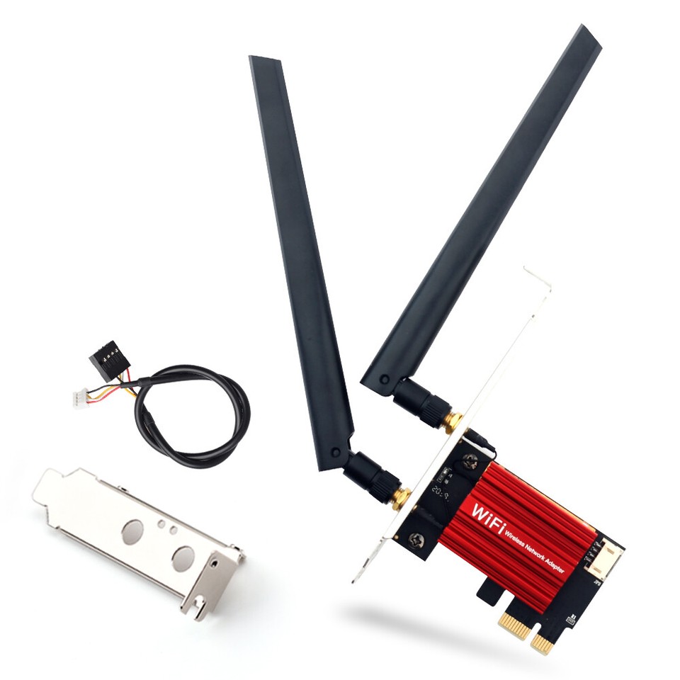 Wireless Gaming PCIE WiFi Bluetooth Card Desktop PCIe Network Adapter ...