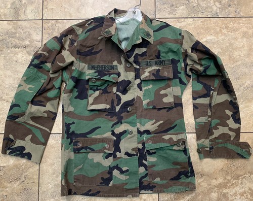 USGI 8415-01-390-8549 Woodland Camo Ripstop Shirt Size Medium Long | eBay
