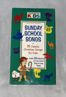 Little David Presents Sunday School Songs VHS 15 Songs Cedarmont Kids ...