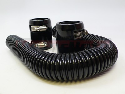 24" Stainless Flexible Radiator Coolant water Hose Aluminum End Cap ...