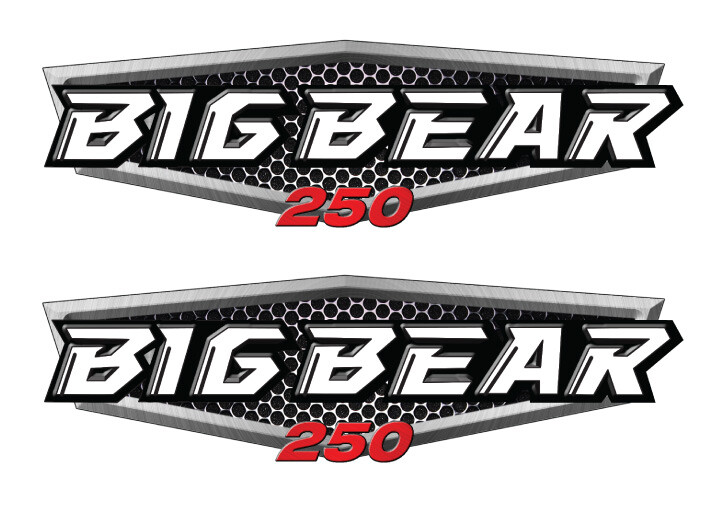 Yamaha Big Bear 250 OEM Tank Side Decal Emblem Sticker Graphic Set Kit ...