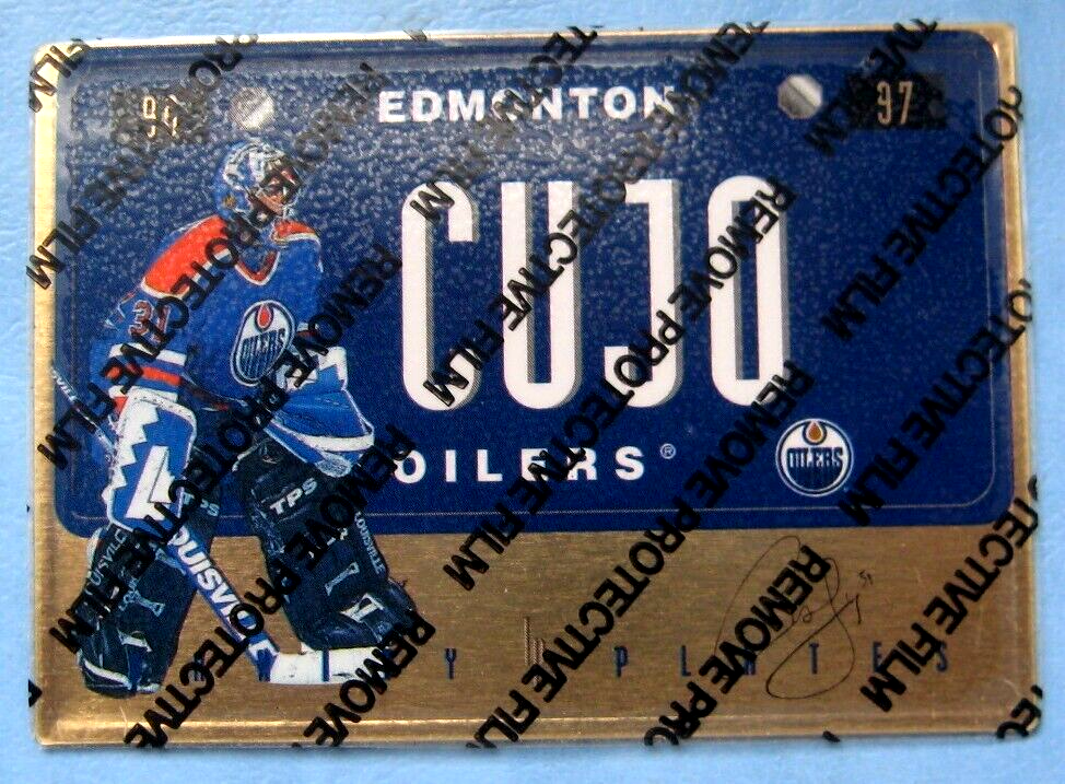 1996-97 Leaf Preferred Vanity Plates CURTIS JOSEPH GOLD Card #13 ...