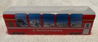 Bernina Express Swiss Switzerland Train Tin Souvenir no chocolates ...
