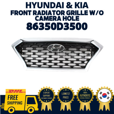 GENUINE OEM Hyundai Kia Front Radiator Grille w/o Camera Hole ...