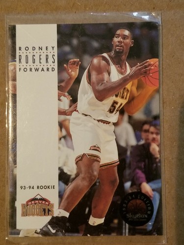 1993-94 Skybox Premium #217 Rodney Rogers Denver Nuggets RC Rookie Card ...