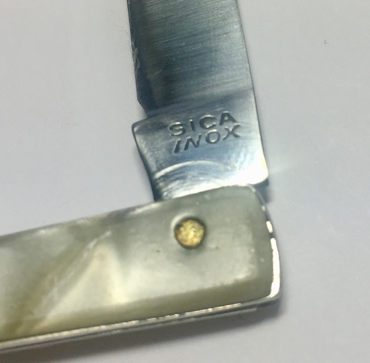 Vintage 1960's NOS Sica Inox Stainless Steel 4.85" Folding Knife ...